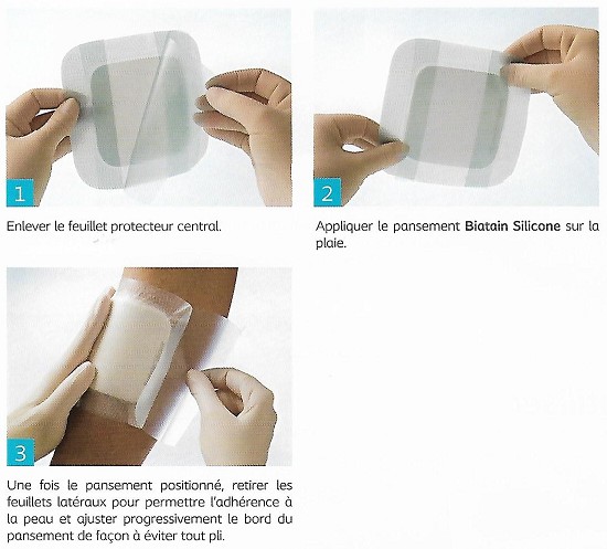 Coloplast - BIATAIN SILICONE 7.5 x 7.5 cm, Pansement Hydrocellulaire Bord Adhésif Siliconé, Bte/10