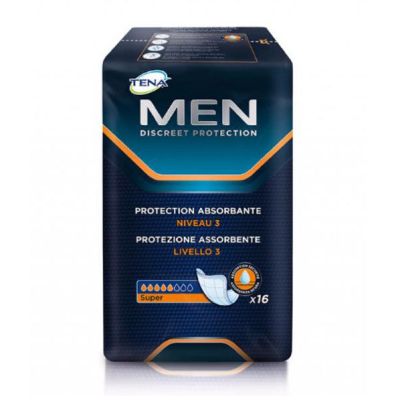 TENA MEN Super Niveau 3 Bte/16 - Protection Absorbante Homme ...