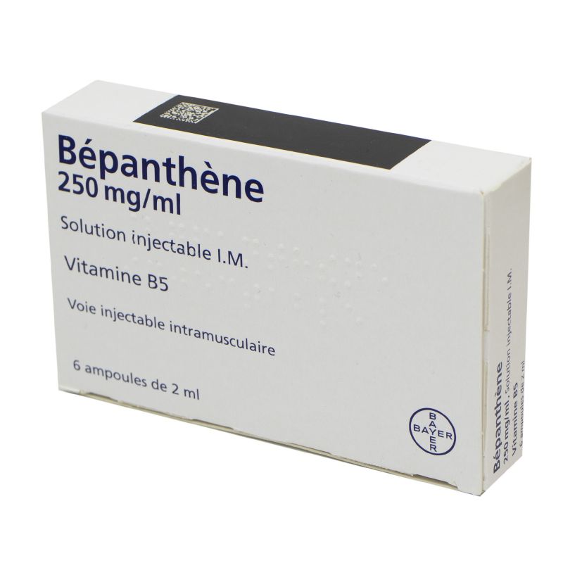 Bépanthène Solution injectable 250 mg/ml, boîte 6 ampoules 2 ml ...