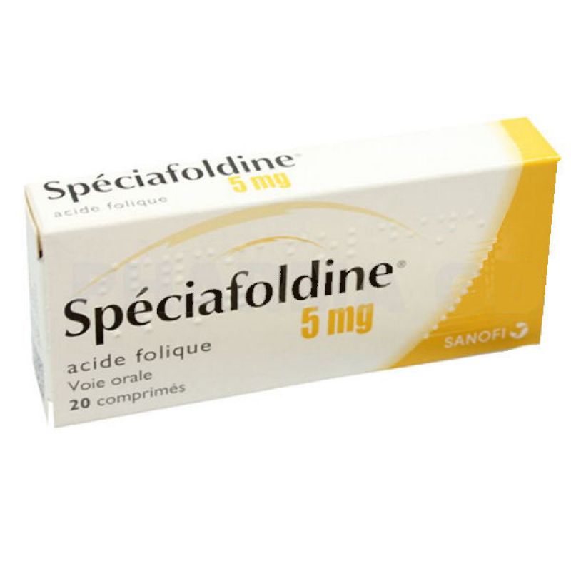 SPECIAFOLDINE 5 mg comprimés SANOFI AVENTIS Pharmacie du Centre 80300