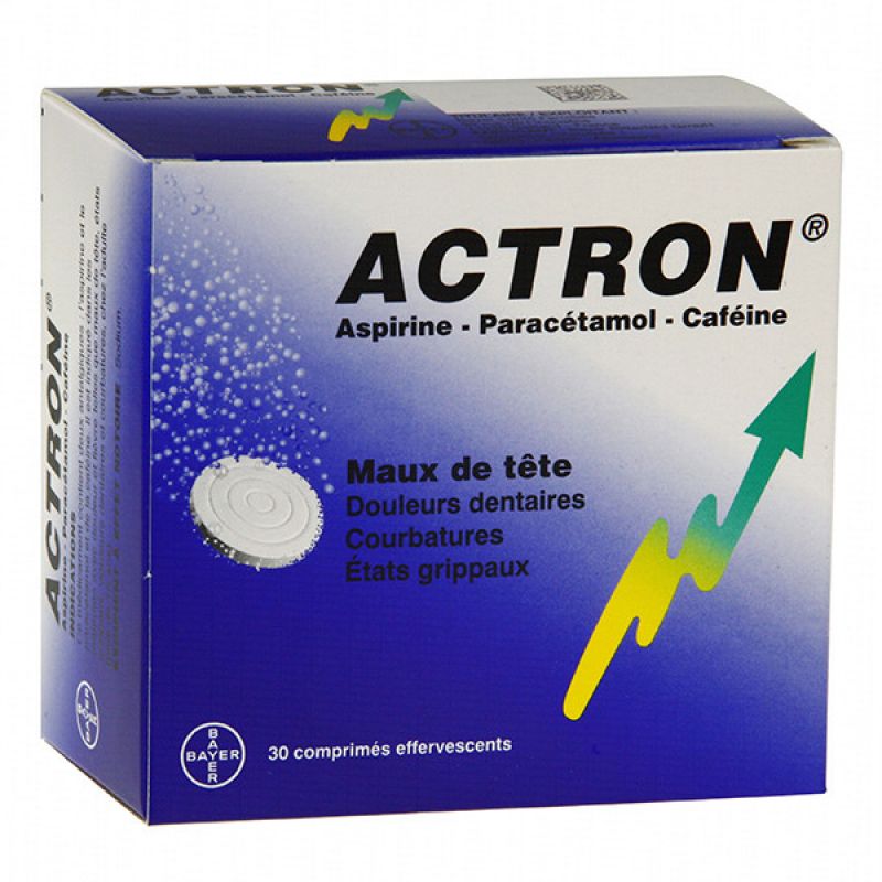 ACTRON 30 comprimés effervescents BAYER Pharmacie du Centre 80300 ALBE