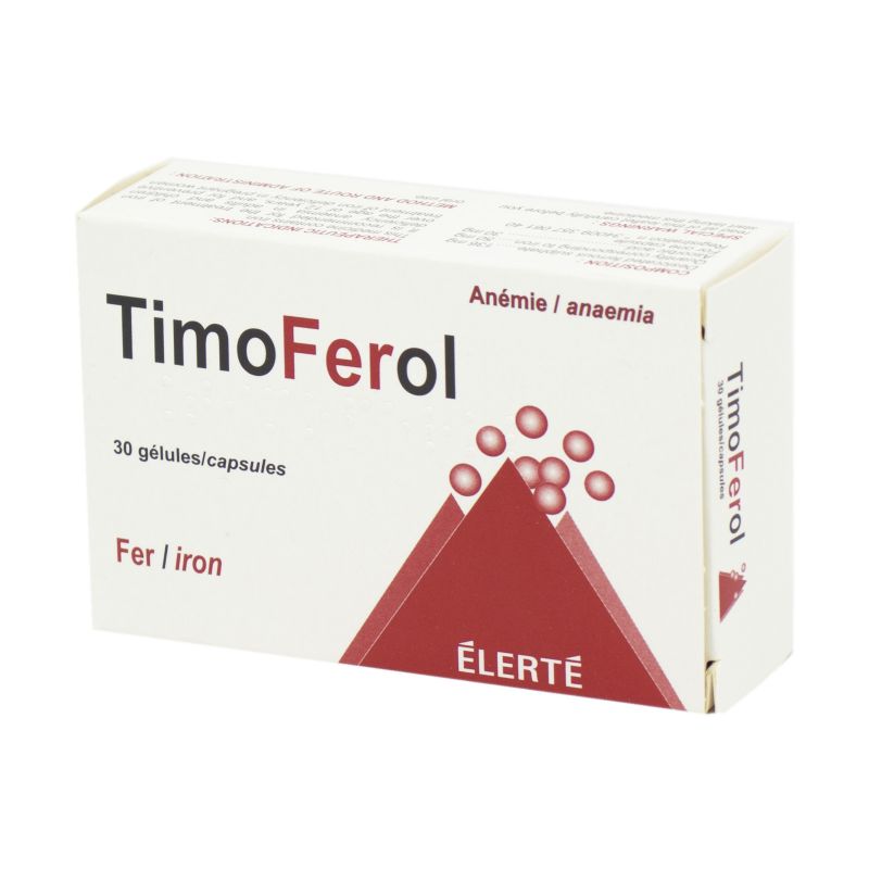 Elerte - TIMOFEROL 30 gélules Petit modèle - Pharmacie du Centre 80300 ...