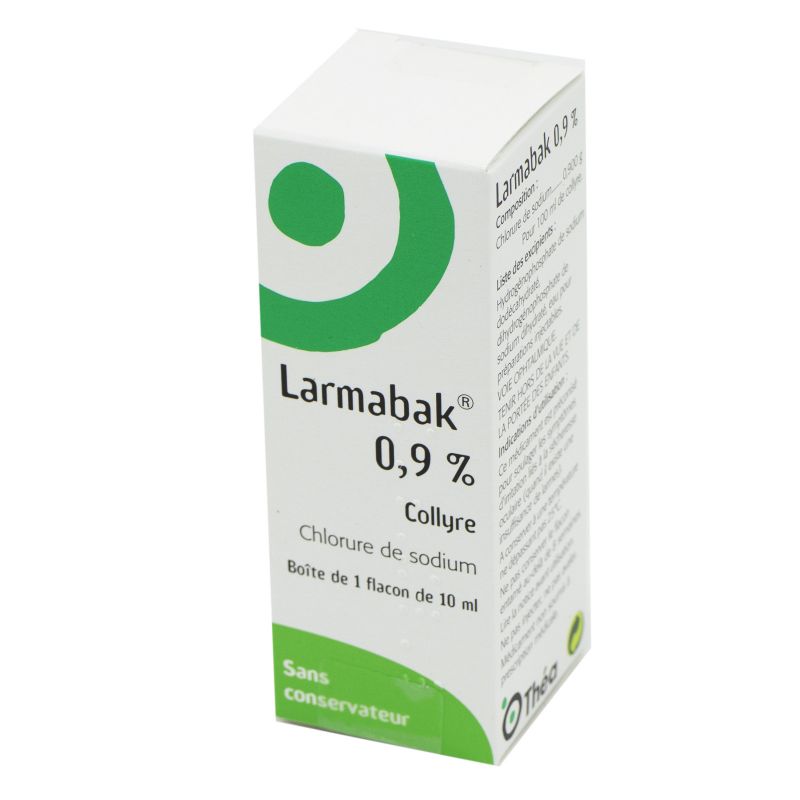 Larmabak 0,9 % collyre - Flacon 10 ml - 3400933817930