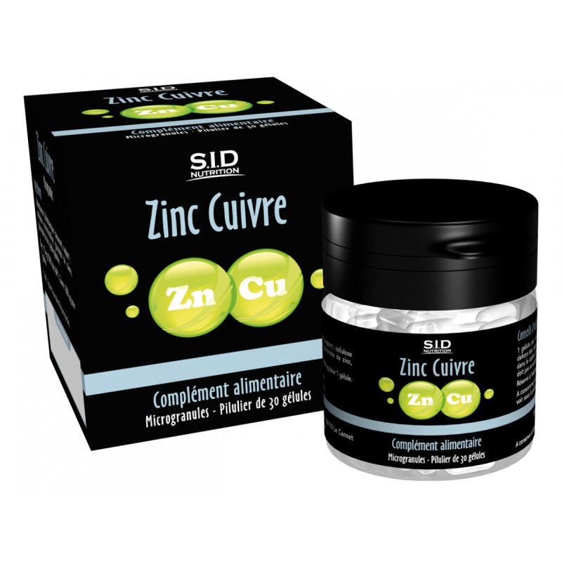 SID NUTRITION OLIGOCLASSICS Zinc + Cuivre - Complément Alimentaire Con