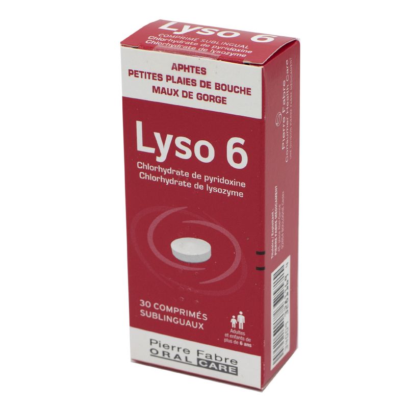 LYSO 6, 10 comprimés sublingual Pharmacie du Centre 80300 ALBERT 32811
