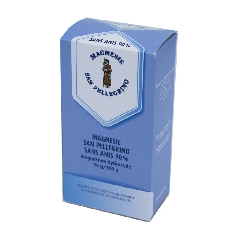 MAGNESIE SAN PELLEGRINO SANS ANIS 90 % POUDRE 90 G PHARMACIE DU CENTRE