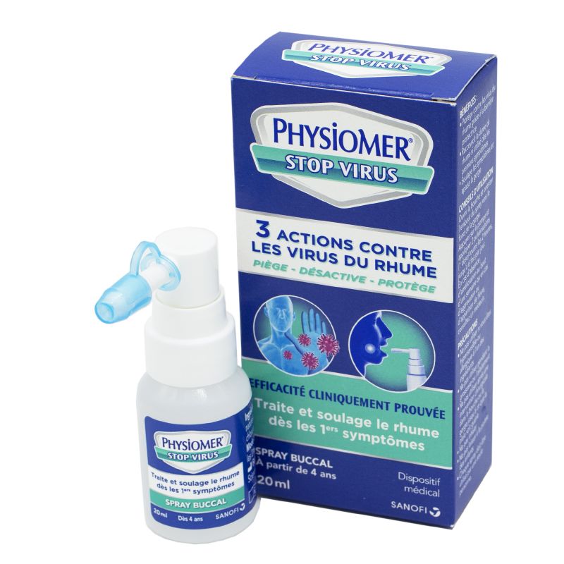 PHYSIOMER Stop Virus Spray Buccal 20ml - 3 Actions antivirus Piège ...