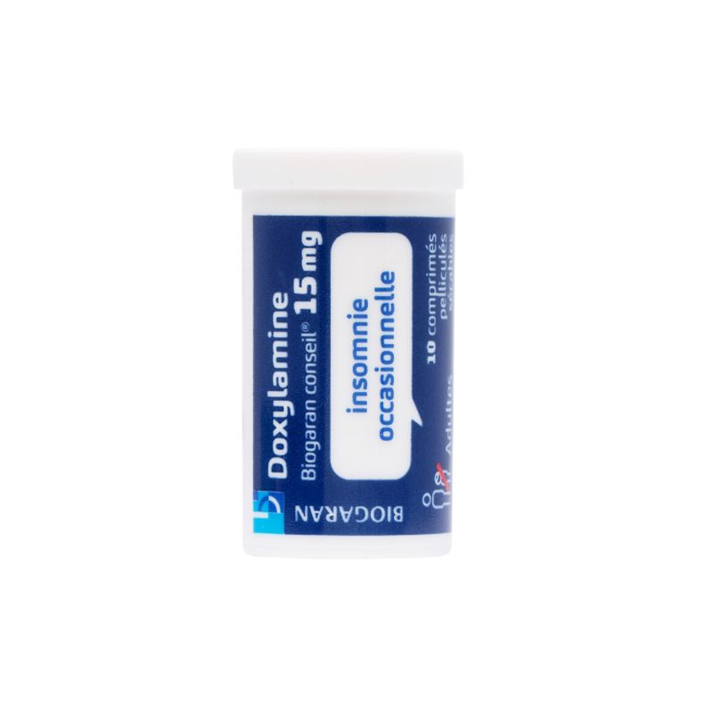 Doxylamine 15mg Biogaran Conseil, comprimés pelliculés sécables - B/10
