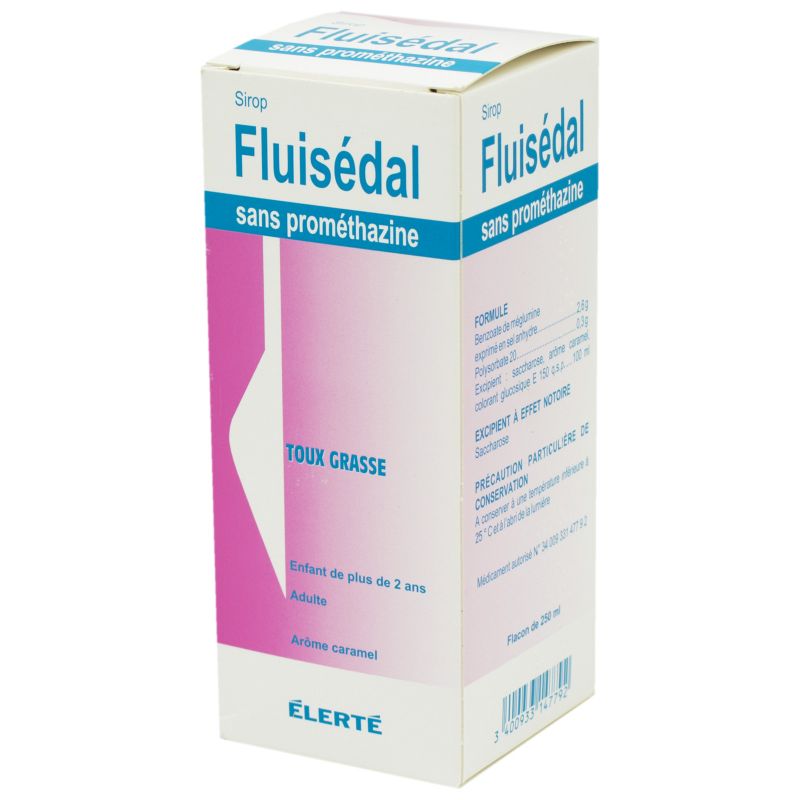 FLUISEDAL SANS PROMETHAZINE, sirop 250 ml Pharmacie du Centre 80300 AL