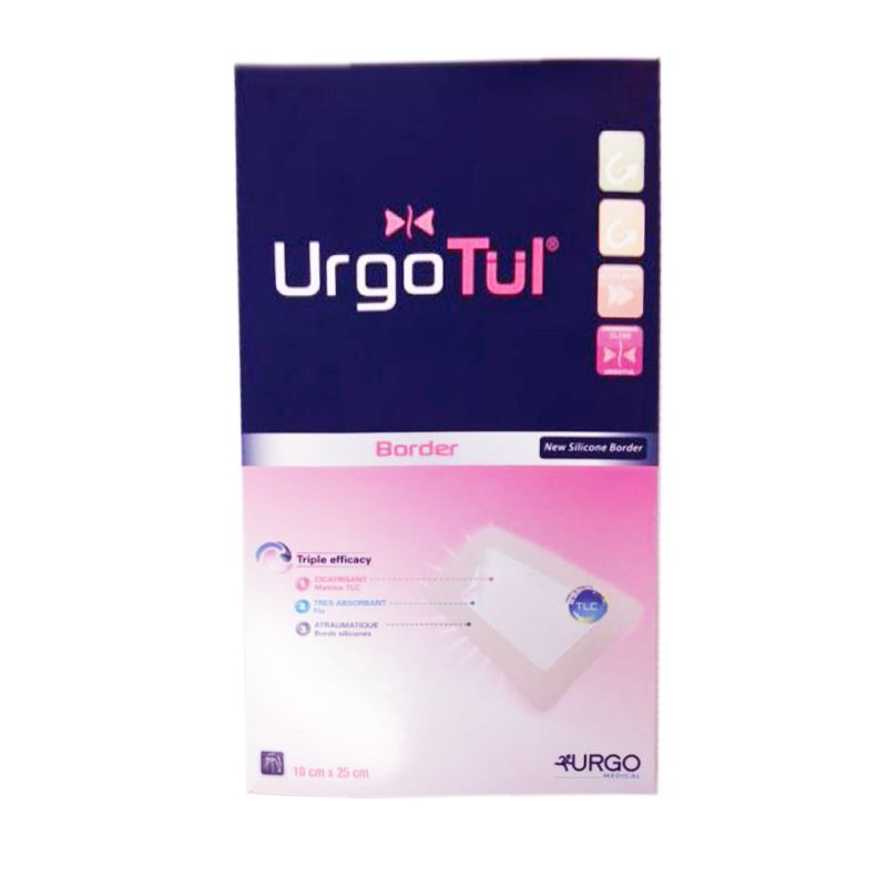 URGOTUL Border 10 x 25 cm - Bte/10 - Pansement Hydrocellulaire Adhésif ...