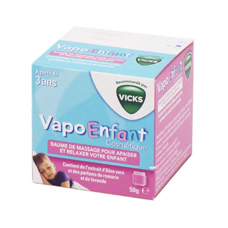VICKS VapoEnfant Baume de Massage Dès 3 Ans - Confort Respiratoire ...