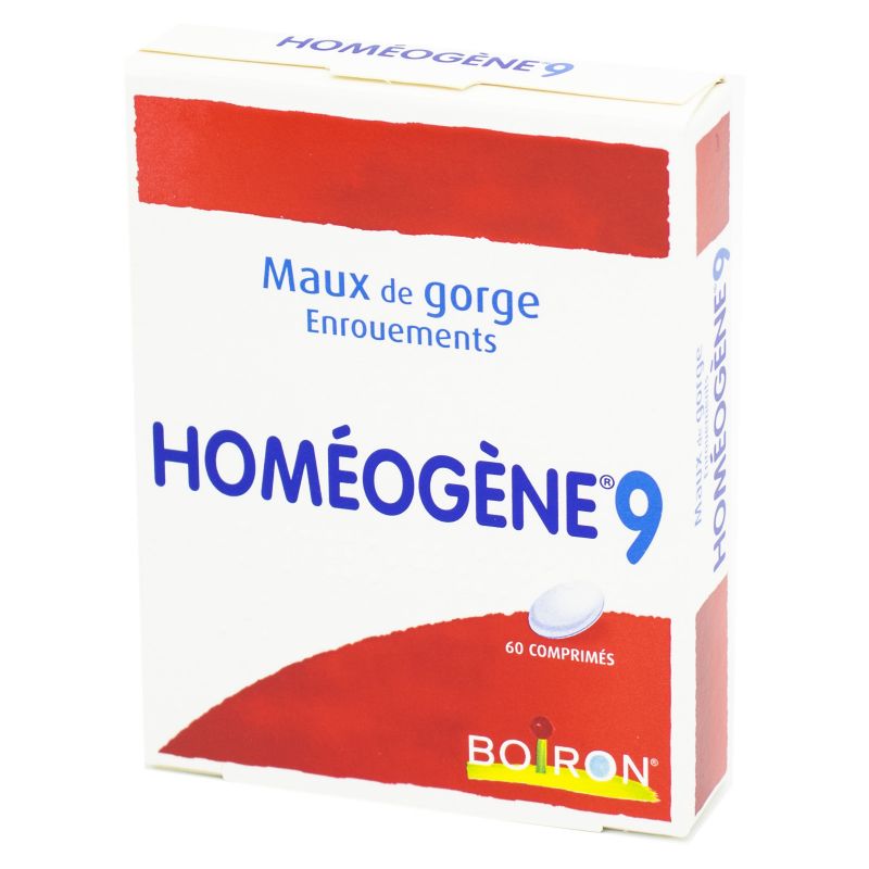 HOMEOGENE 9 Comprimés BOIRON Pharmacie du Centre 80300 ALBERT 3050346/
