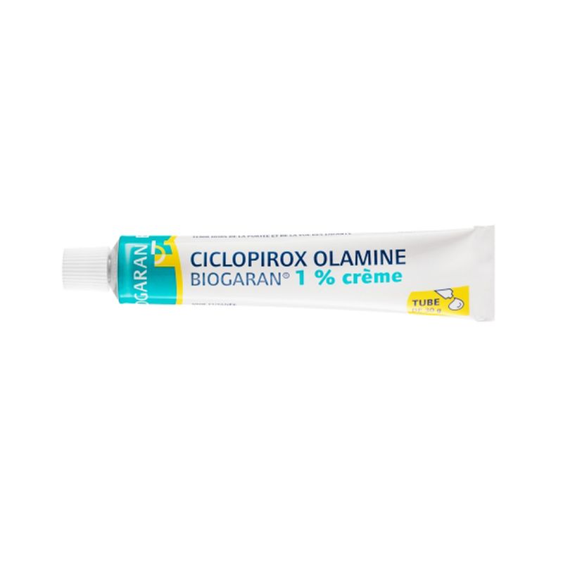 Ciclopirox Olamine Biogaran 1 %, crème 30 g, 3400926615048 - Pharmacie ...