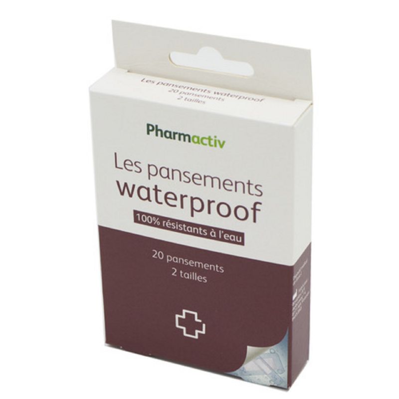PHARMACTIV Les Pansements Waterproof (Etanches à l' Eau) 2 Tailles ...